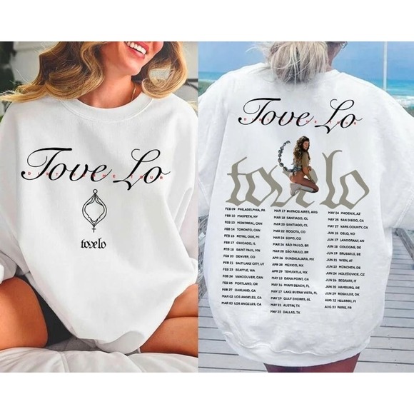Gildan | Shirts | Tove Lo 223 Tour Shirt For Fan 2 Sided Sweatshirt ...